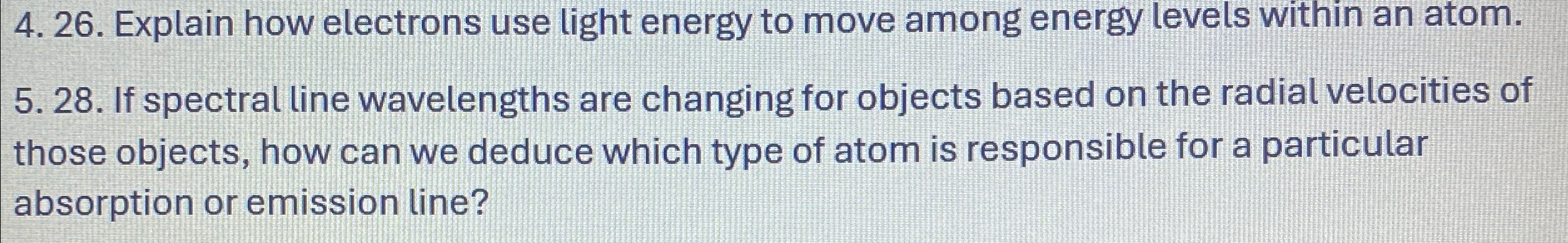 Solved Explain how electrons use light energy to move among | Chegg.com
