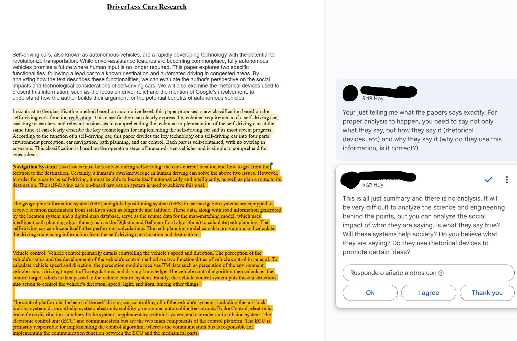 Solved Correct my essay using my professor feedback that is | Chegg.com