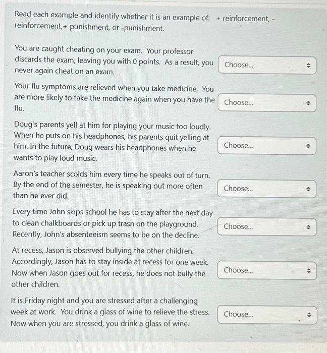 Solved Read each example and identify whether it is an | Chegg.com Solved Read each example and identify whether it is an | Chegg.com