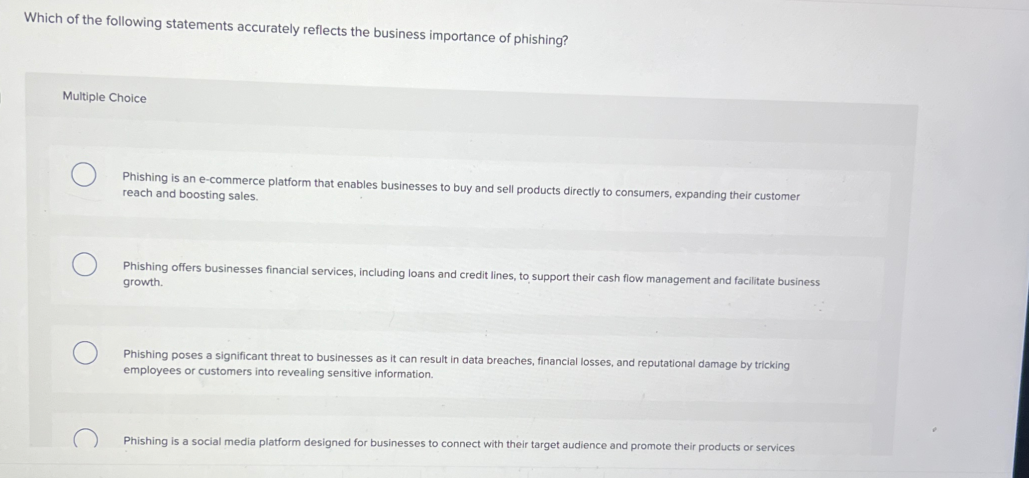 Solved Which of the following statements accurately reflects | Chegg.com