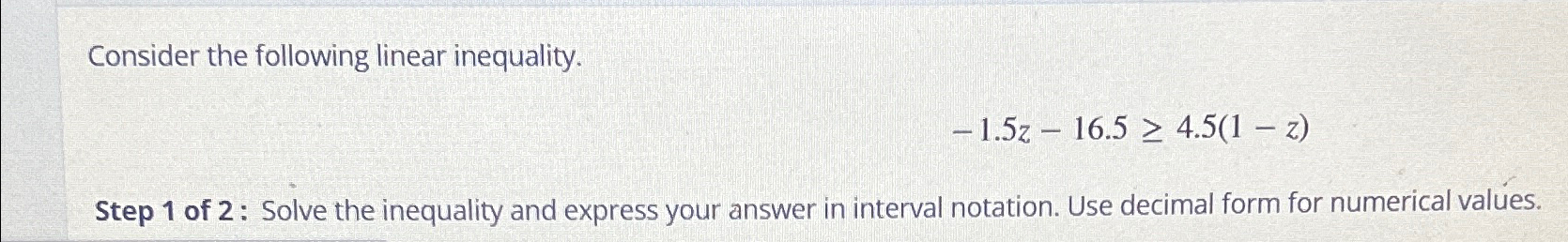 Solved Consider the following linear | Chegg.com
