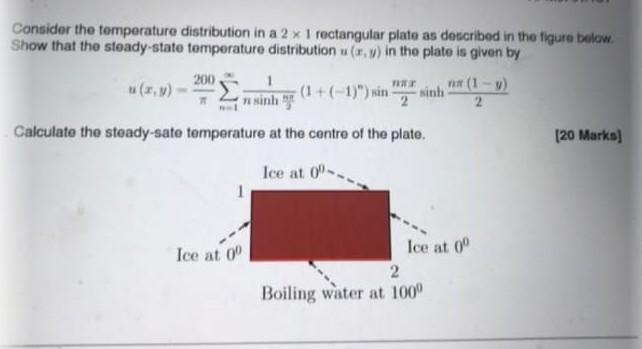 [Solved]: Consider the temperature distribution in a 21