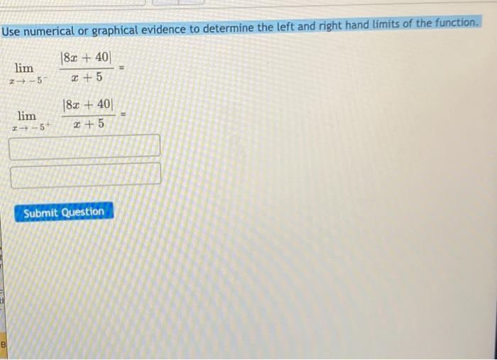 Solved Use numerical or graphical evidence to determine the | Chegg.com