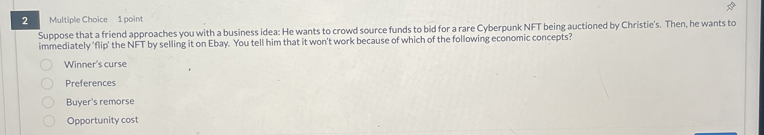 Solved 2 ﻿Multiple Choice1 ﻿pointSuppose that a friend | Chegg.com