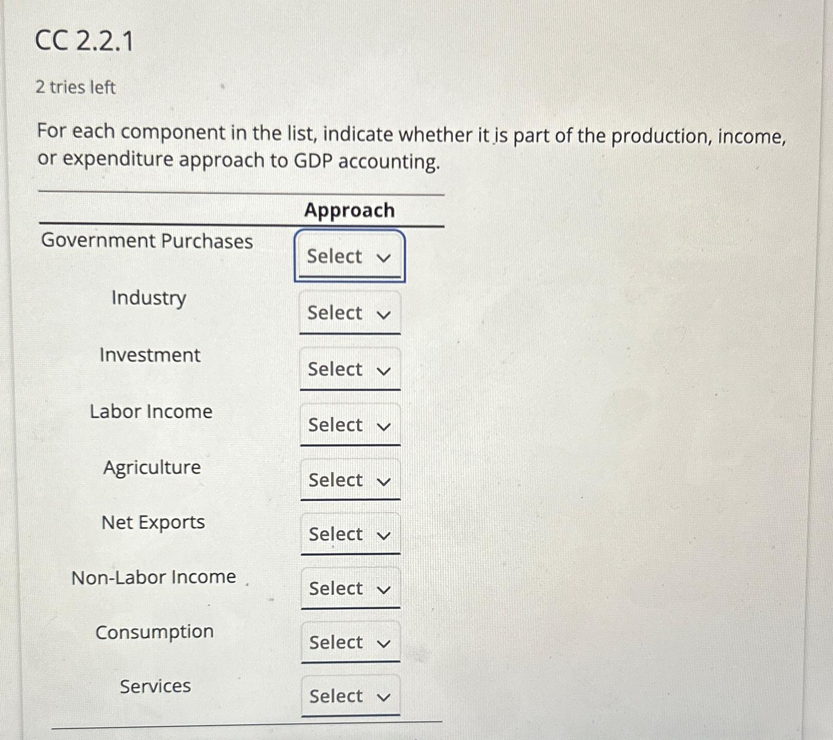 Solved CC 2.2.12 ﻿tries leftFor each component in the list, | Chegg.com