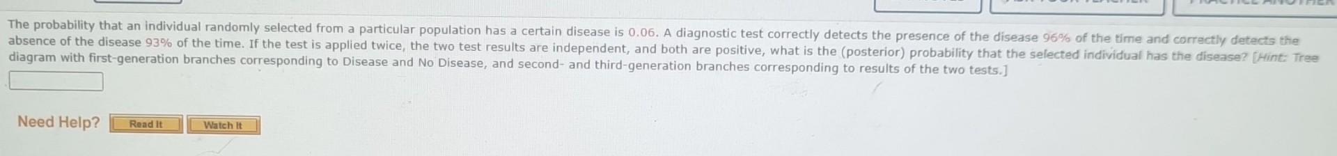 Solved Consider randomly selecting a single individual and | Chegg.com