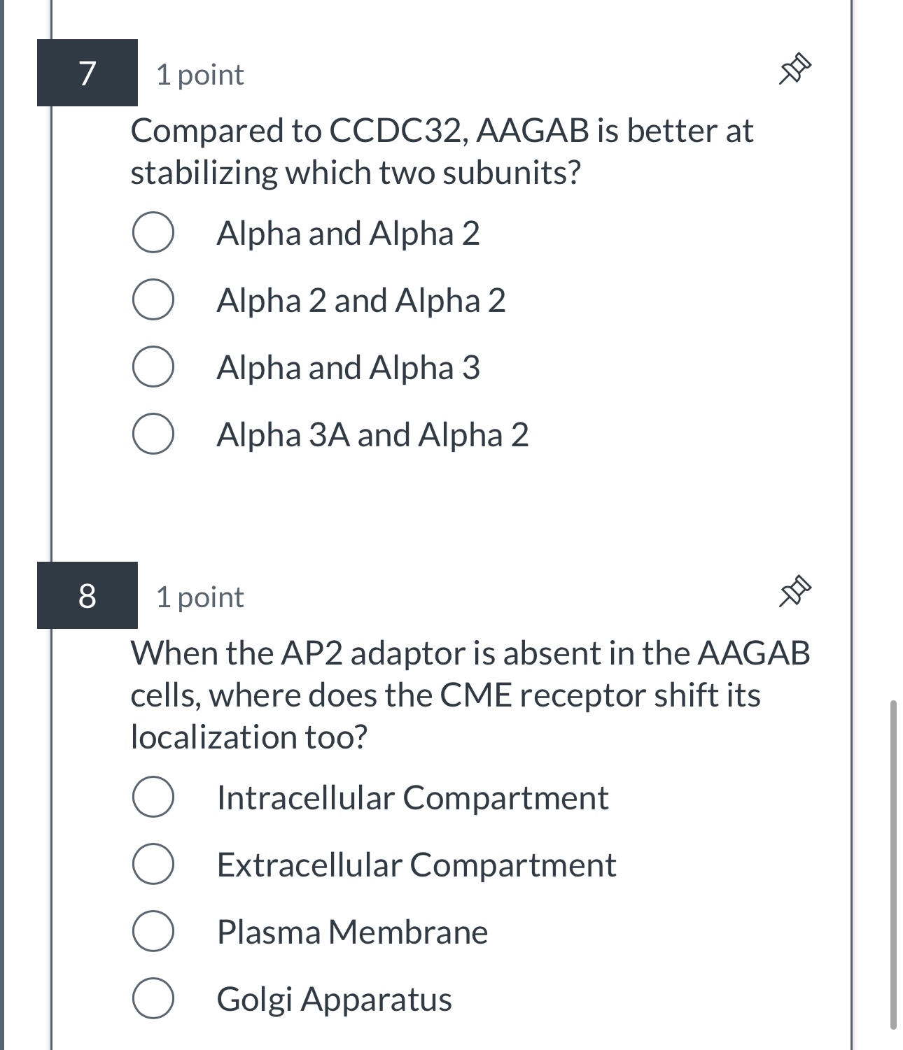 Solved 71 ﻿pointCompared to CCDC32, ﻿AAGAB is better | Chegg.com