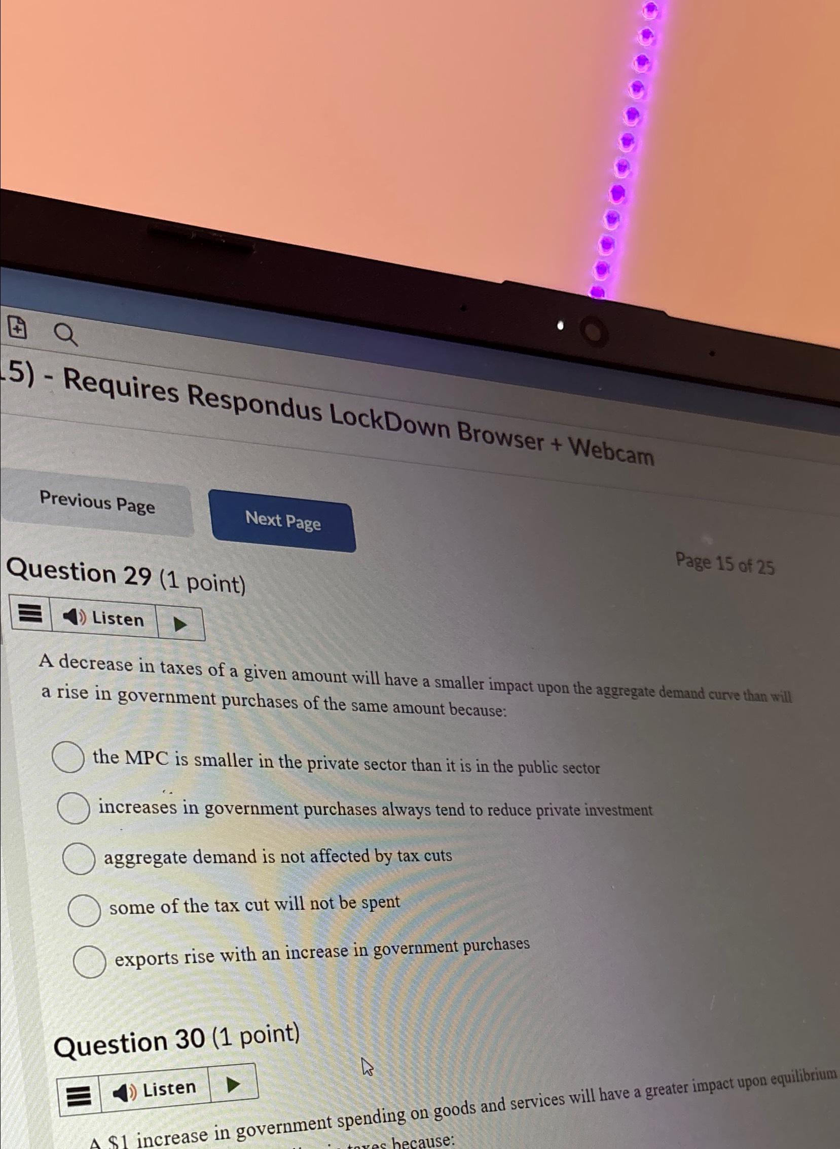 Solved Requires Respondus LockDown Browser + ﻿WebcamPrevious | Chegg.com