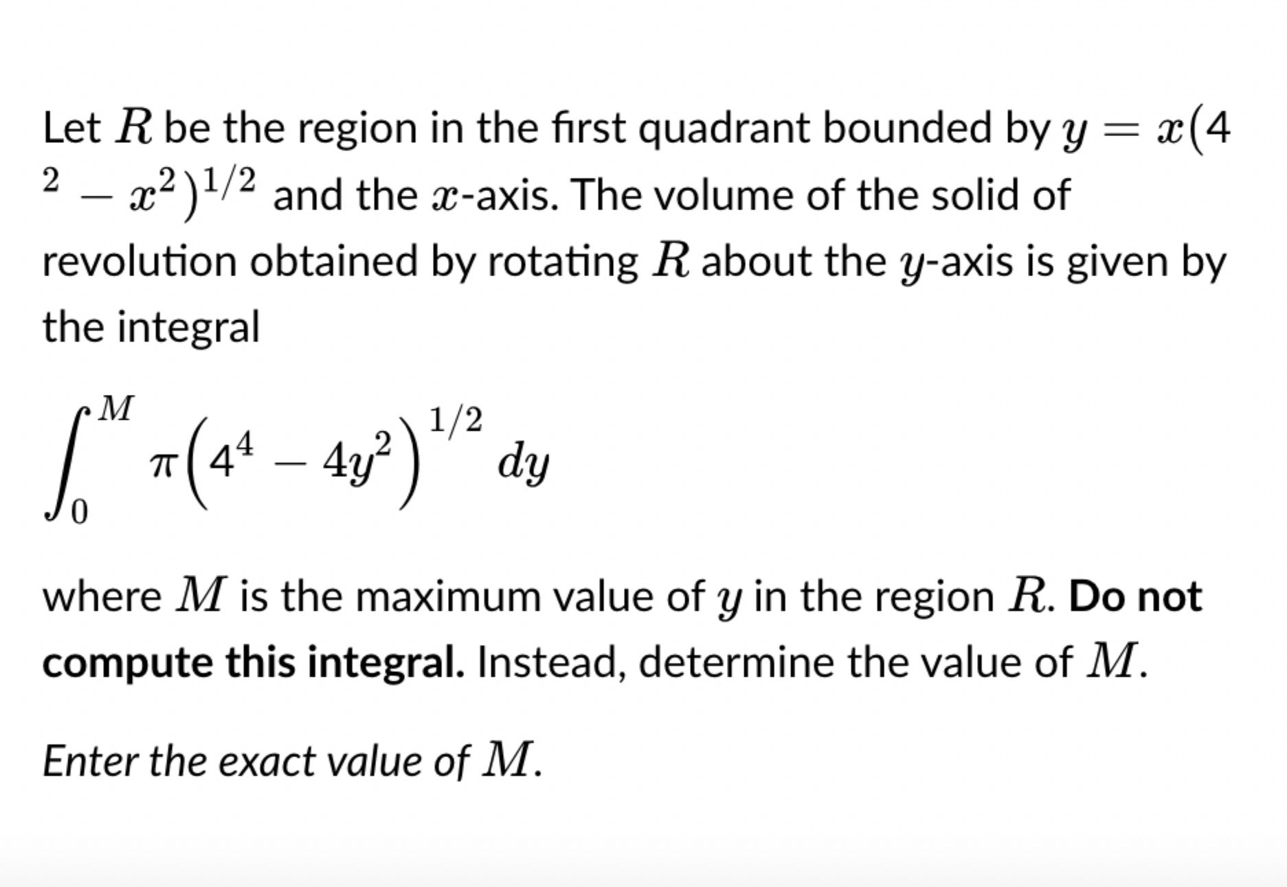 Solved Let R ﻿be the region in the first quadrant bounded by | Chegg.com