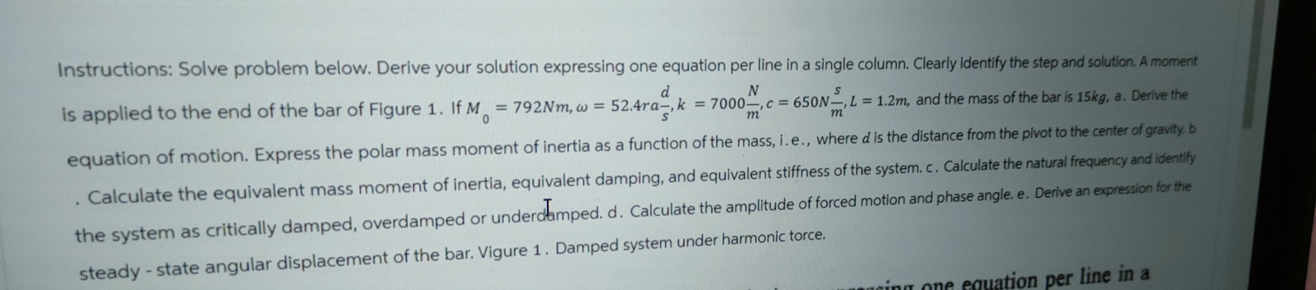 Solved Instructions: Solve problem below. Derive your | Chegg.com