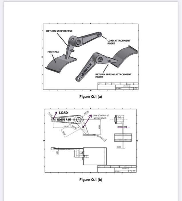 1. A foot pedal is presented in the two sheets of | Chegg.com