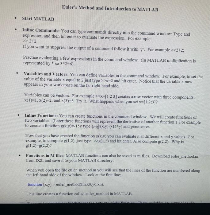 Solved can someone do this in matlab for me. im just not | Chegg.com