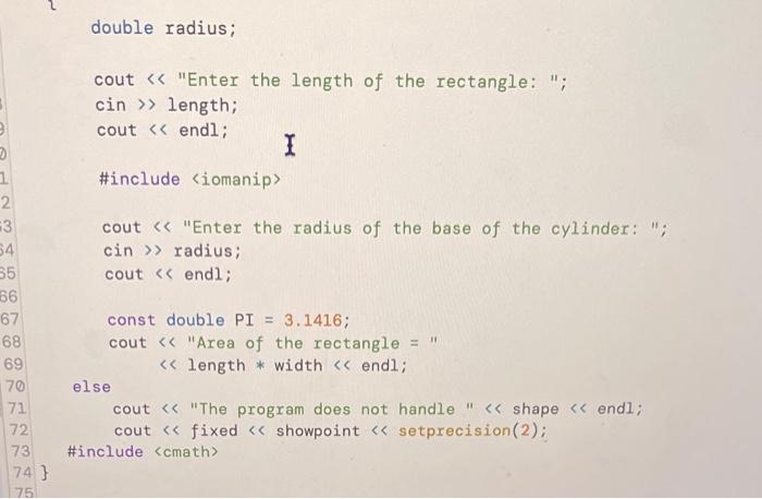 Solved Instructions The statements in the file main.cpp are | Chegg.com