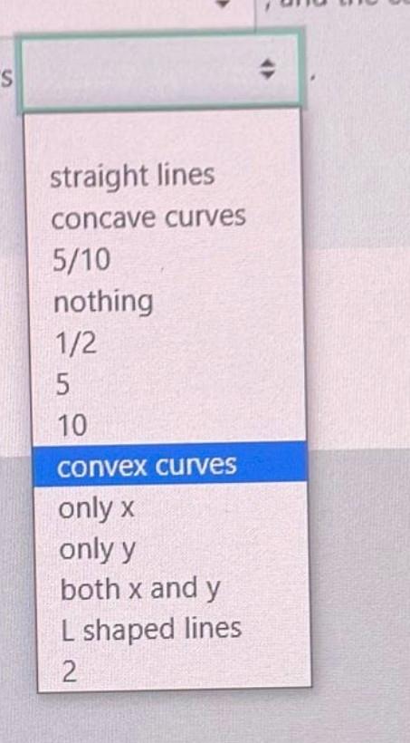 Solved straight lines concave curves 5/10 nothing 1/2 510 | Chegg.com