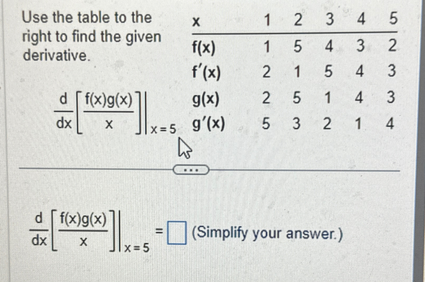 Solved Use the table to the right to find the given | Chegg.com