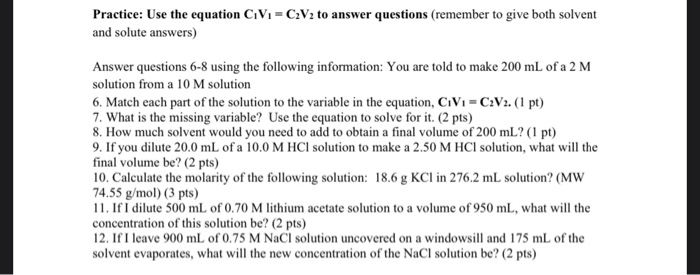 Solved Practice: Use the equation CV = C.V2 to answer | Chegg.com