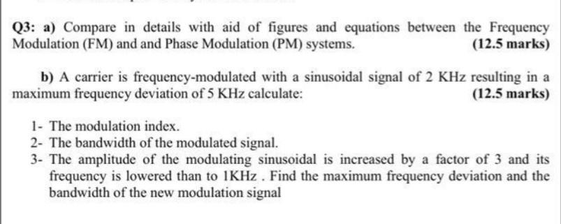 Solved Q3: a) Compare in details with aid of figures and | Chegg.com