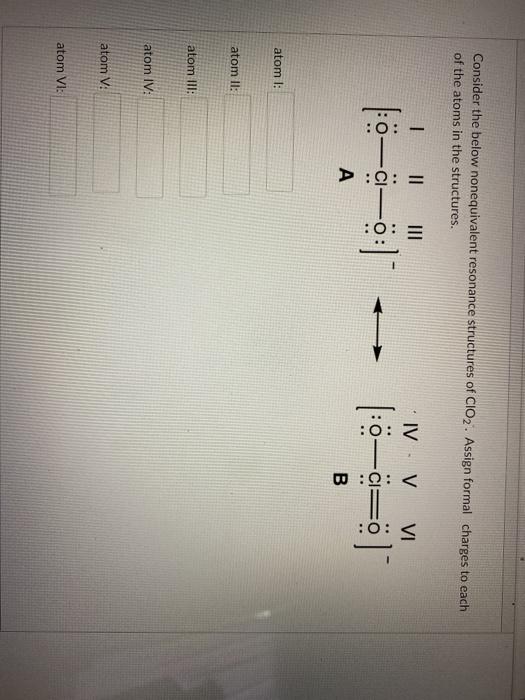 Solved Consider the below nonequivalent resonance structures | Chegg.com