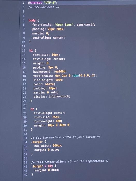 Solved The Best Burger Only $9.99 O For this exercise, we | Chegg.com