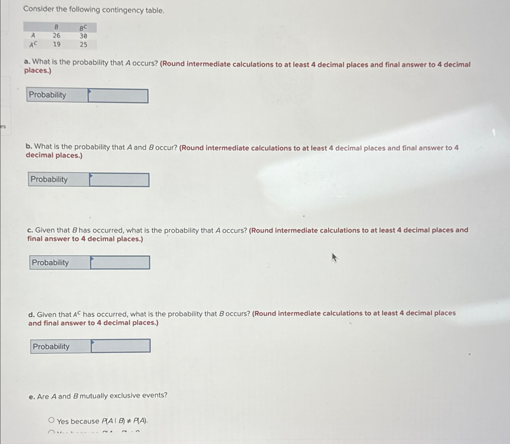 Solved Consider the following contingency | Chegg.com