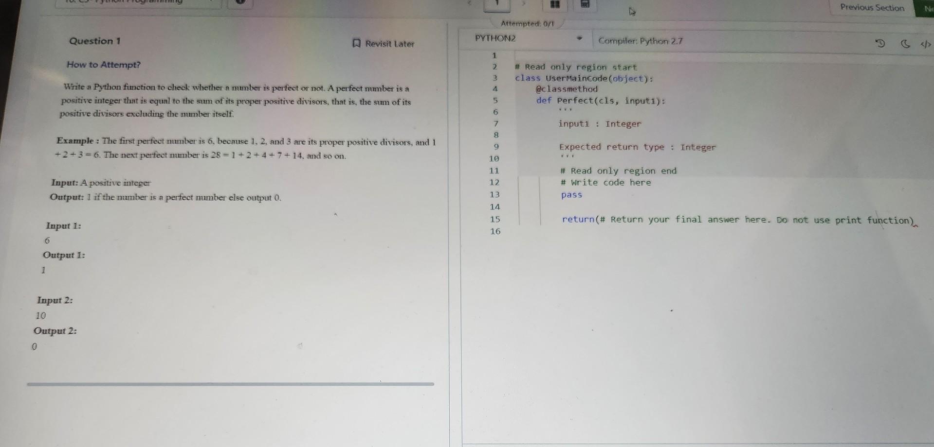 Solved Question 1 D Revisit Later How to Attempt? \# Read | Chegg.com