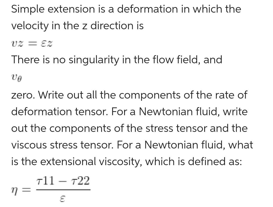 Solved Simple extension is a deformation in which the | Chegg.com