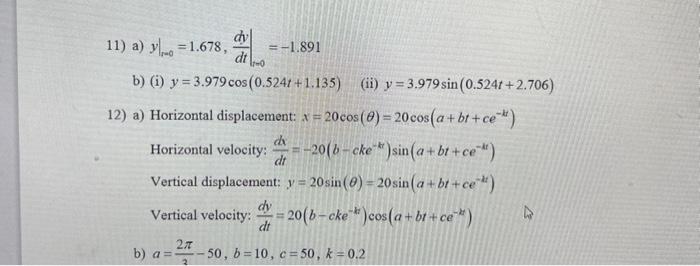 Solved 11. (II) Consider a moving object whose displacement | Chegg.com