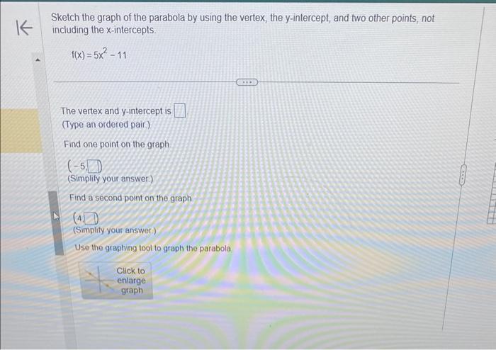 Solved Sketch the graph of the parabola by using the vertex, | Chegg.com