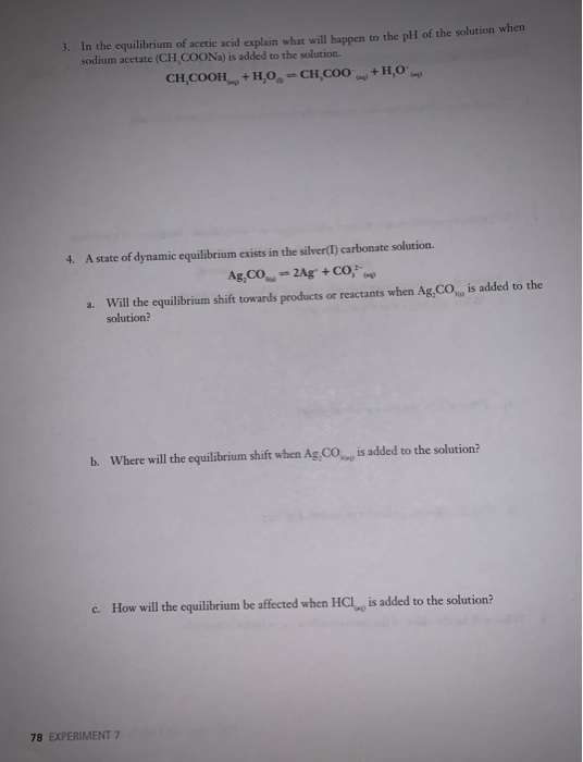 Solved Name Date Instructor EXPERIMENT 7 EQUILIBRIA: LE | Chegg.com