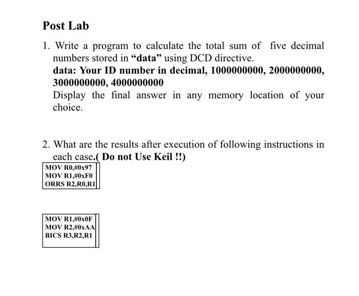 Solved 1. Write a program to calculate the total sum of five | Chegg.com