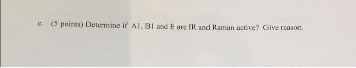 Solved C4v character table is give below. Answer questions | Chegg.com
