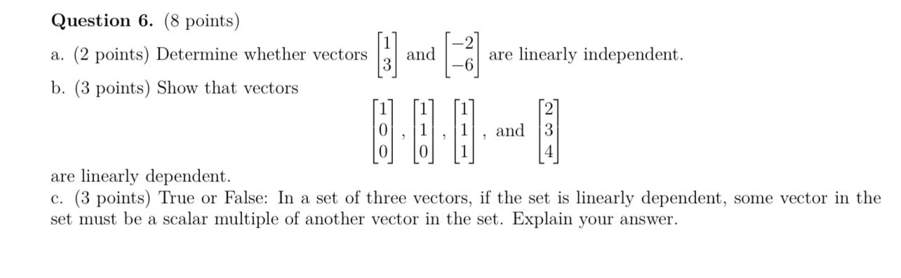 Question 6. (8 ﻿points)a. (2 ﻿points) ﻿Determine | Chegg.com