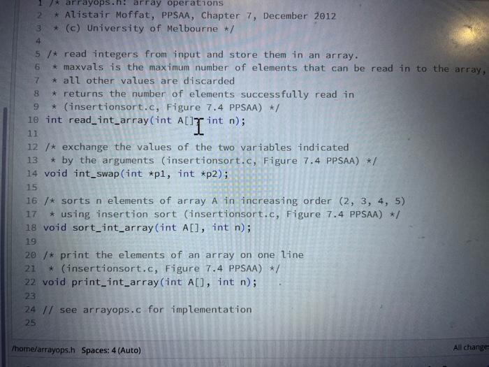 Solved Write a function that takes an array A of length n | Chegg.com