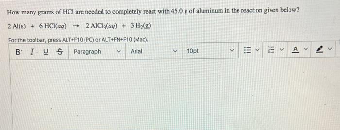 Solved How many grams of HCl are needed to completely react | Chegg.com