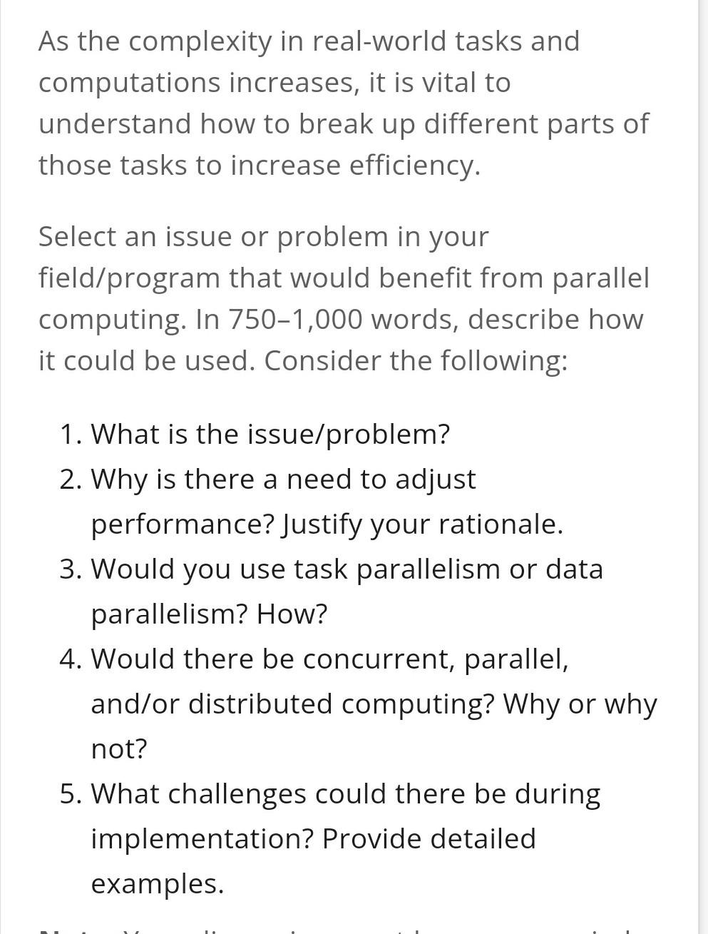 Solved As the complexity in real-world tasks and | Chegg.com