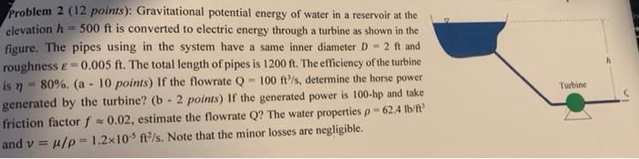 Solved problem 2 (12 points): Gravitational potential energy | Chegg.com