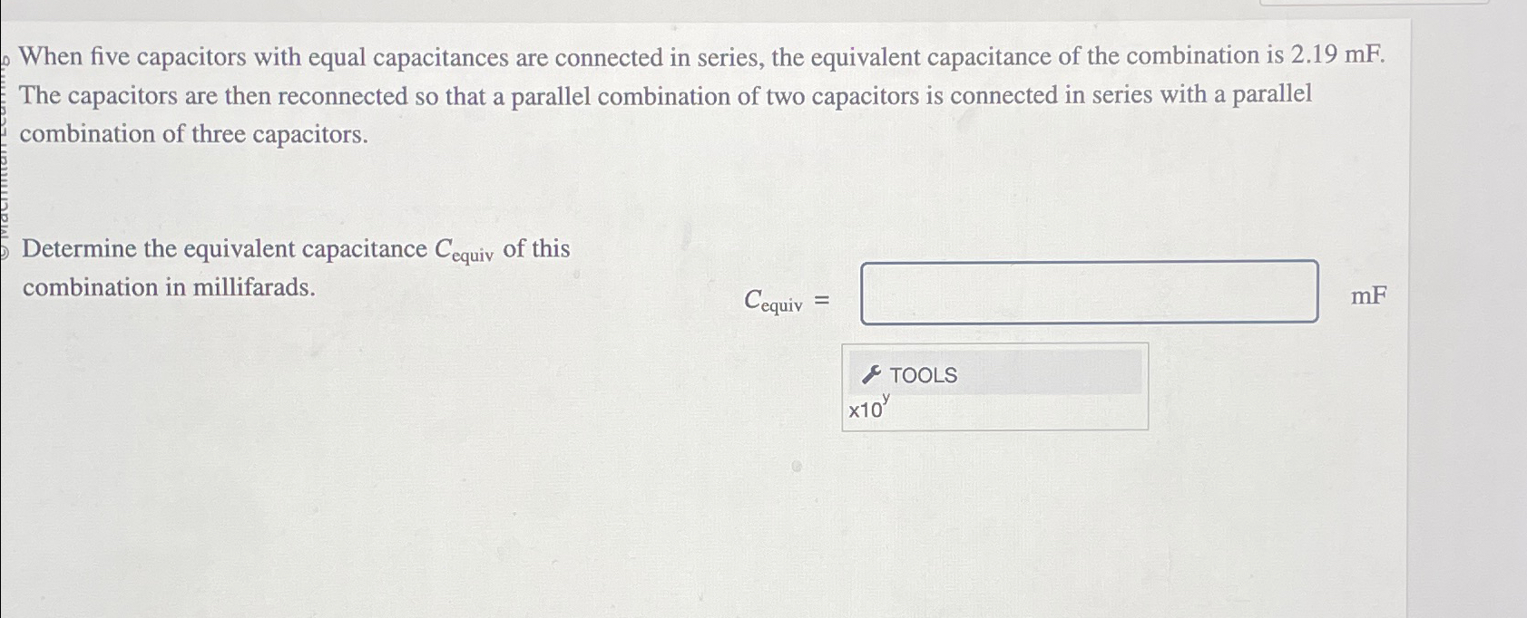 Solved When Five Capacitors With Equal Capacitances Are