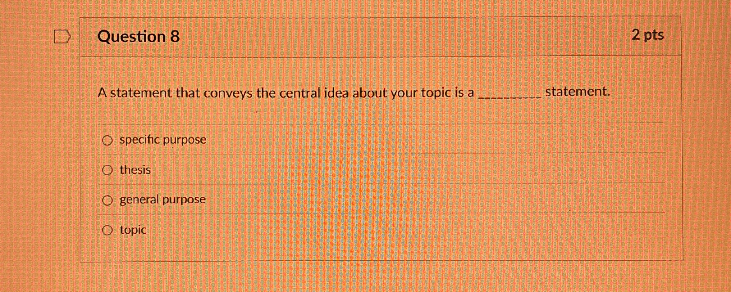Solved Question 8A statement that conveys the central idea | Chegg.com