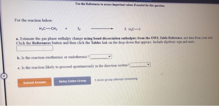 Solved Use the References to access important values if | Chegg.com