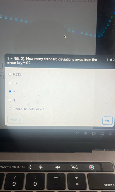 Solved Y∼N(5,2). ﻿How many standard deviations away from the | Chegg.com