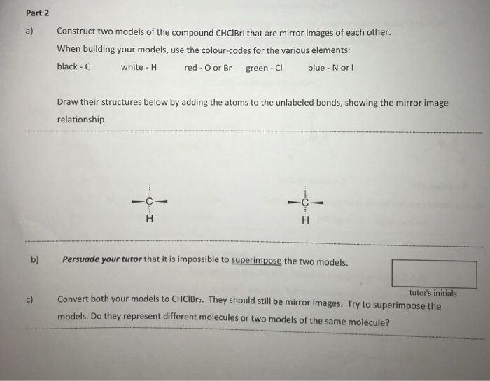 Solved Part 2 A Construct Two Models Of The Compound Chegg solved-part-2-a-construct-two-models-of-the-compound-chegg