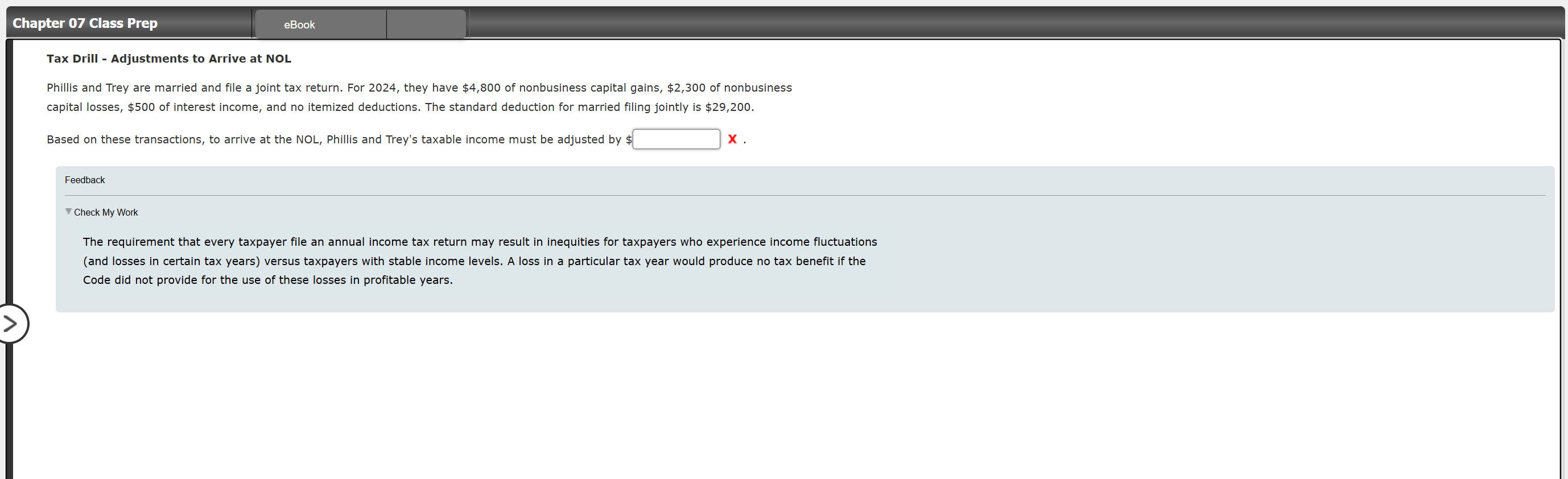 Solved Tax Drill - ﻿Adjustments to Arrive at NOLPhillis and | Chegg.com