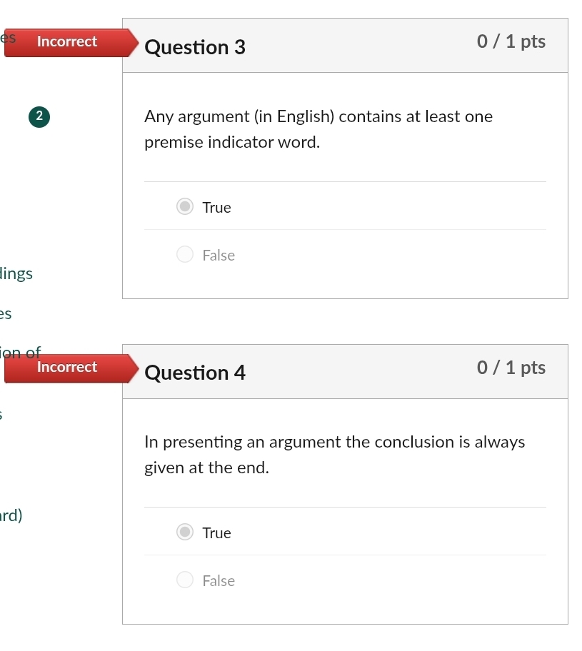 es IncorrectQuestion 301 ﻿pts2Any argument (in | Chegg.com