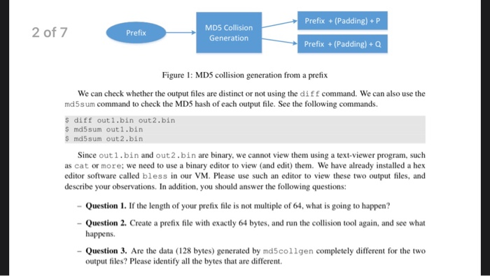 2.1 Task 1: Generating Two Different Files with the | Chegg.com
