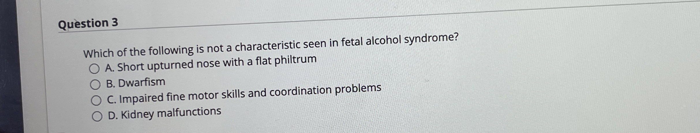 Solved Question 3Which of the following is not a | Chegg.com