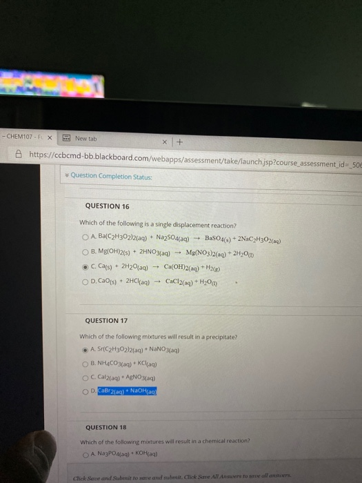 Solved - CHEM107 - FLX New tab x + | Chegg.com
