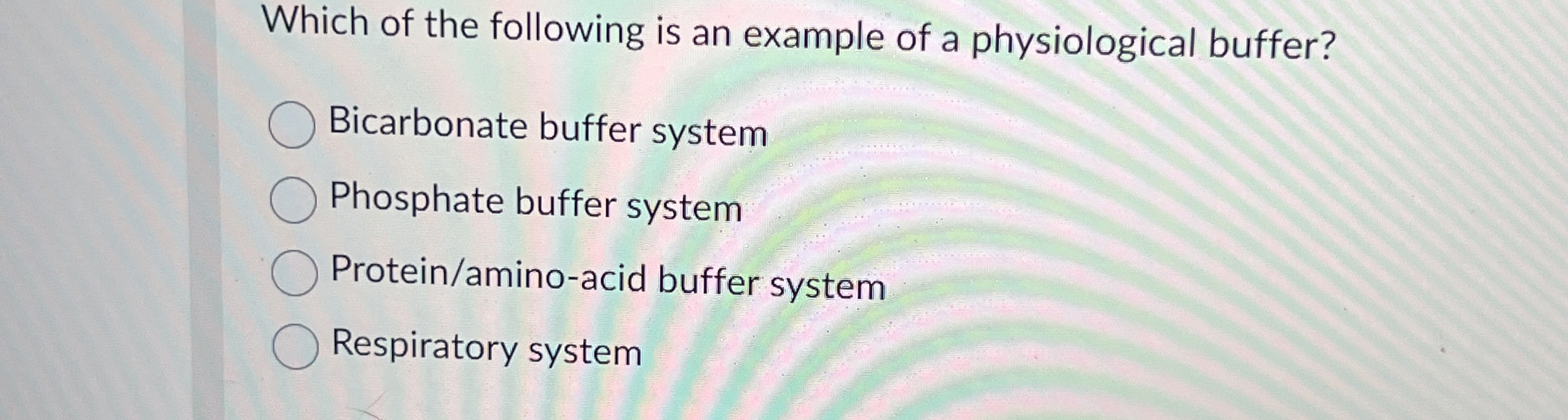Solved Which of the following is an example of a | Chegg.com