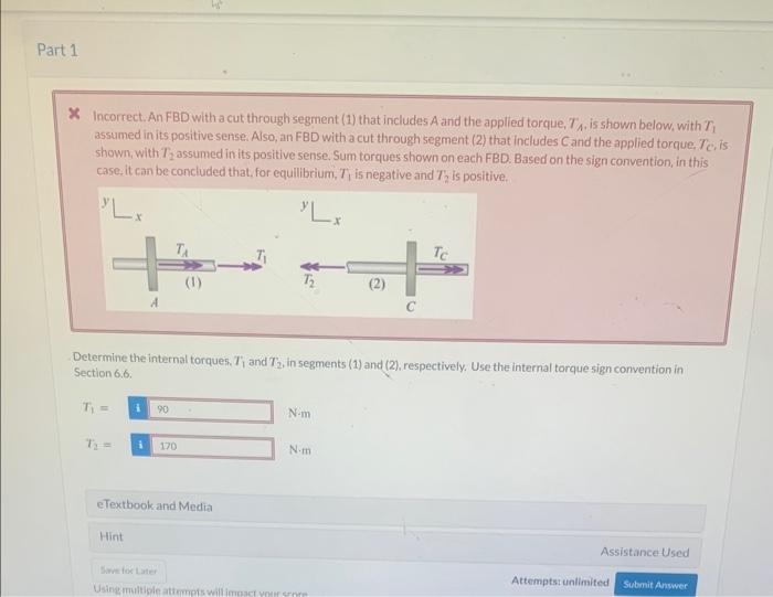 Solved A two-segment shaft is used to transmit power at | Chegg.com