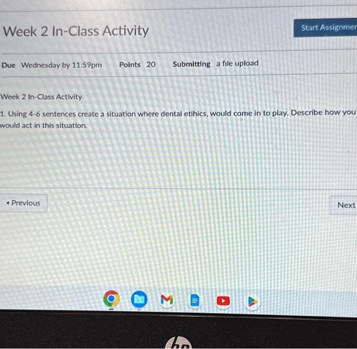 Solved Week 2 In-Class Activity Due Wednesday by 11:59pm | Chegg.com