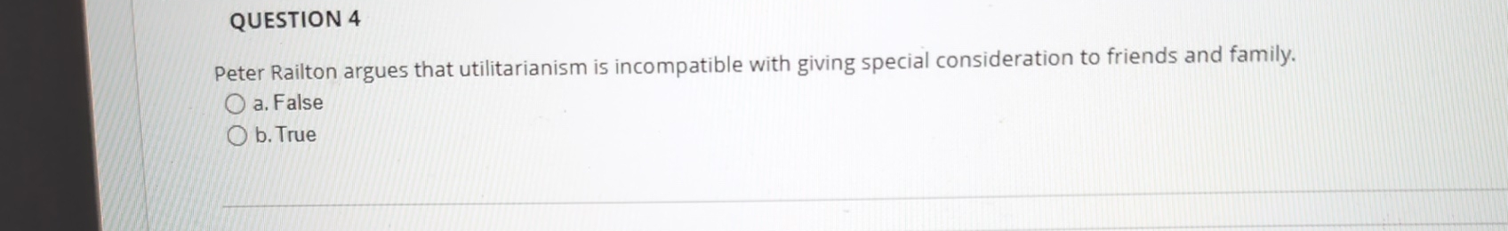 Solved QUESTION 4Peter Railton argues that utilitarianism is | Chegg.com